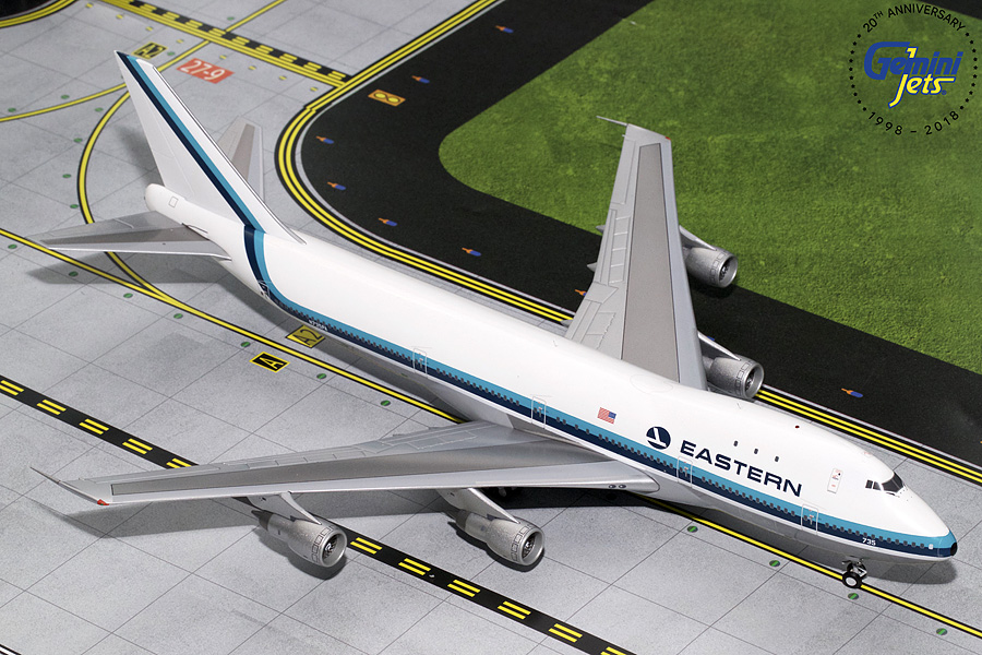 Eastern Boeing B747-100 N735PA GeminiJets G2EAL747 Modelo a escala 1: ...