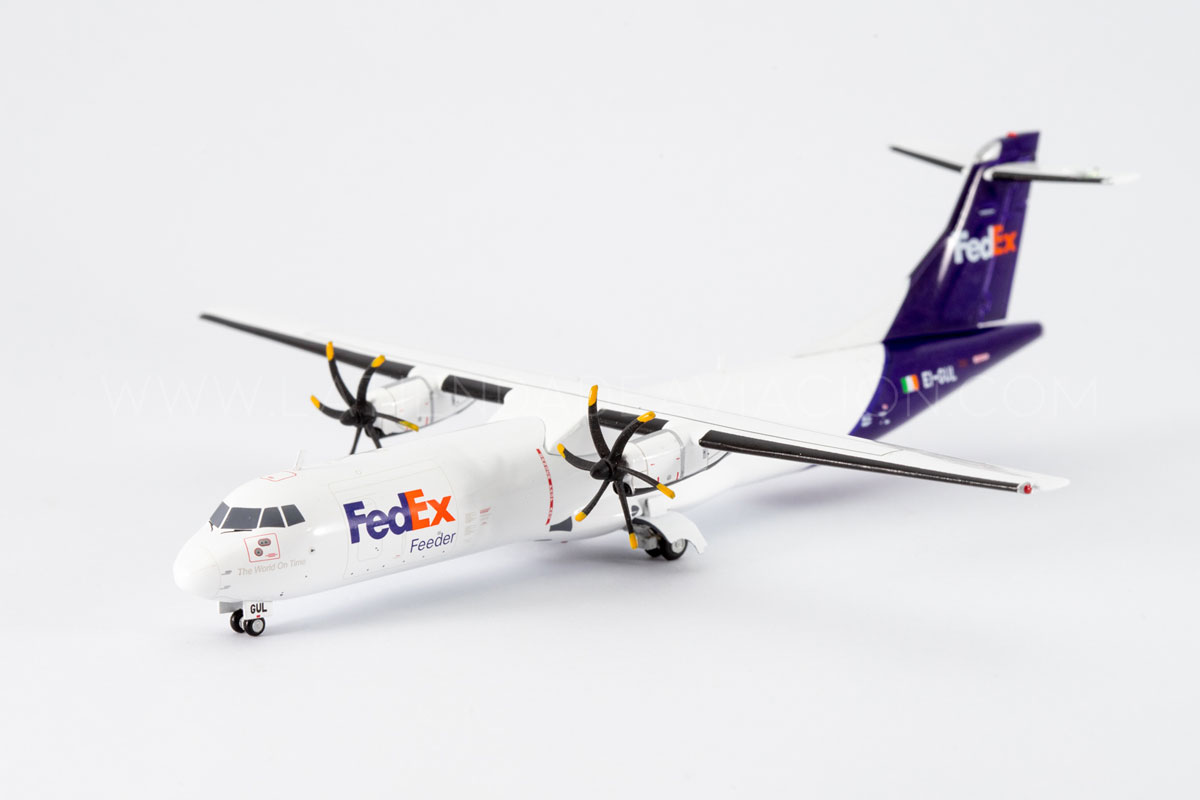 FedEx ATR ATR-72-600F EI-GUL GeminiJets G2FDX975 Modelo a escala 1:200 ...