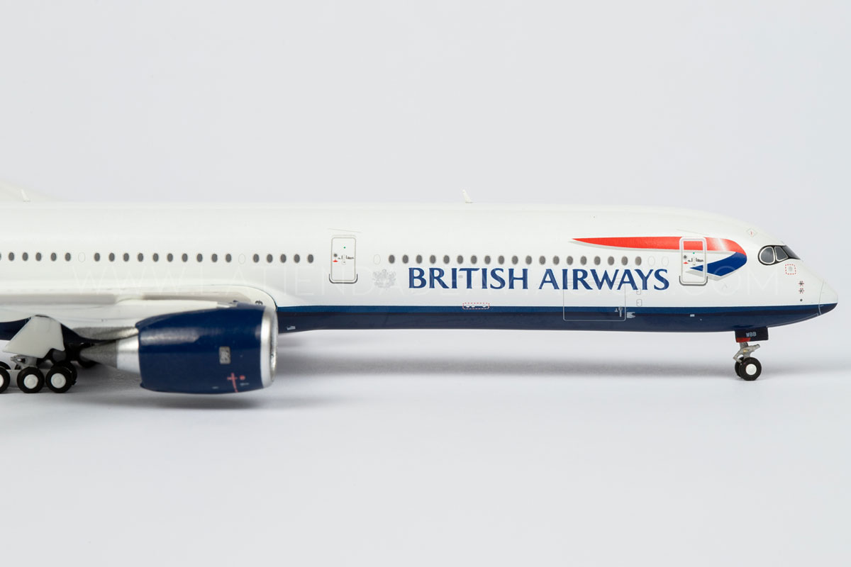 British Airways Airbus A350-1000 G-XWBB GeminiJets GJBAW2111 Modelo a escala 1:400 - La tienda ...