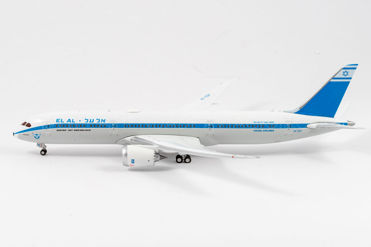 El Al Boeing 787-9 4X-EDF GeminiJets GJELY1893 Modelo a escala 1:400 ...