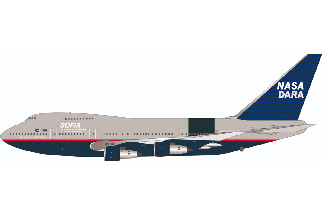 NASA Sofia Boeing 747SP N145UA InFlight200 IF747SPSOFIA01 Modelo a ...