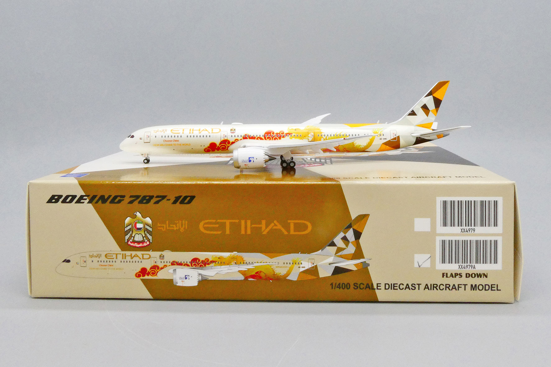 Etihad Airways Boeing 787-10 flaps extendidos A6-BMD JC Wings JC4ETD979A Modelo a escala 1:400 ...