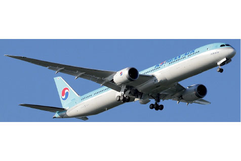 Korean Air Boeing 787-10 Dreamliner flaps extendidos HL8515 JC Wings ...