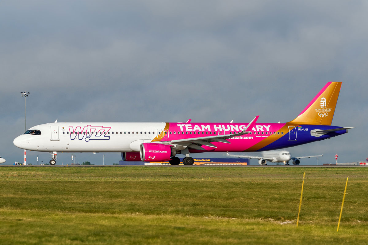 Wizz Air Airbus A321NEO HA-LGI JC Wings XX40259 Modelo a escala 1:400 ...