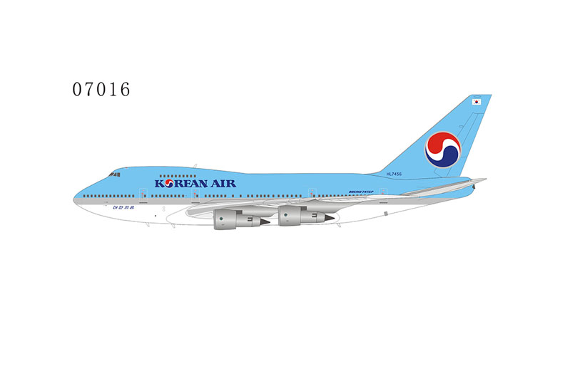 Korean Air Boeing 747SP HL7456 NG Models 07016 Modelo a escala 1:400 ...