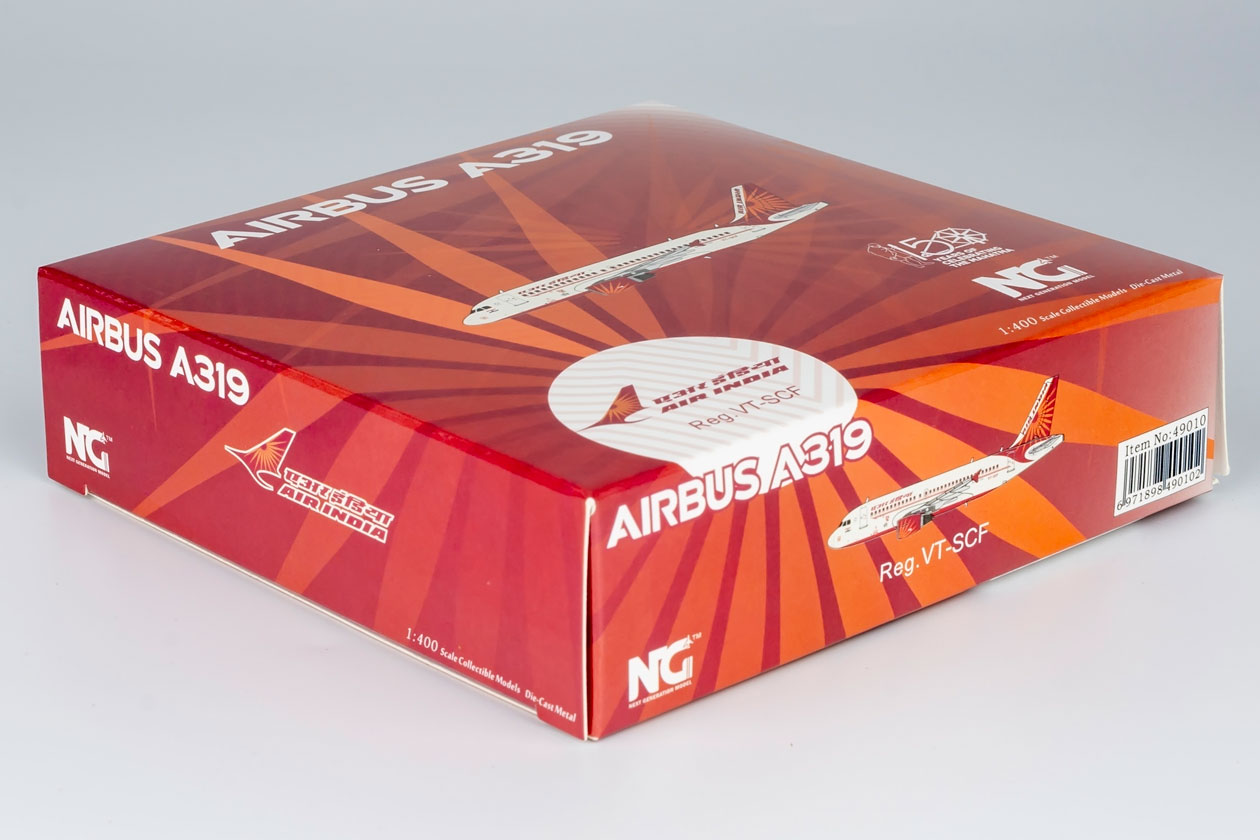 Air India Airbus A319-100 VT-SCF NG Models 49010 Modelo a escala 1:400 ...
