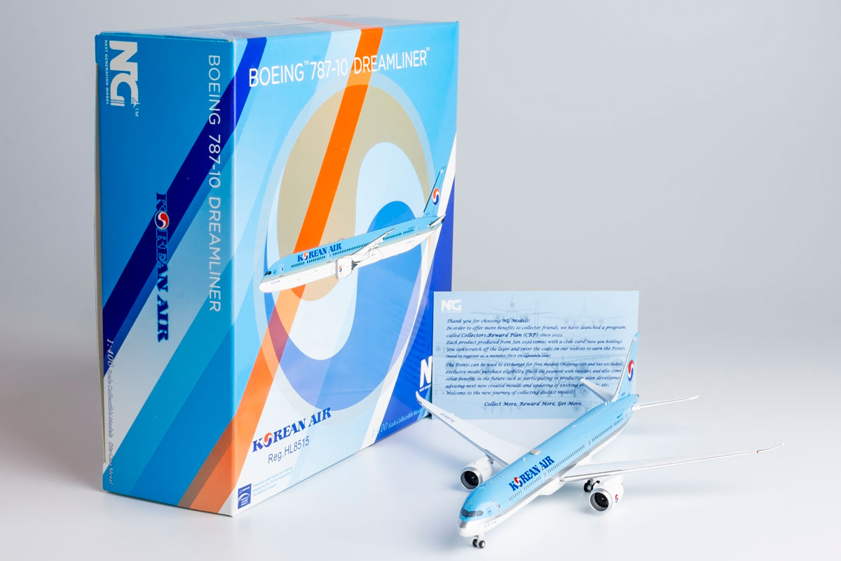 Korean Air Lines Boeing 787-10 Dreamliner HL8515 NG Models 56022 Modelo ...