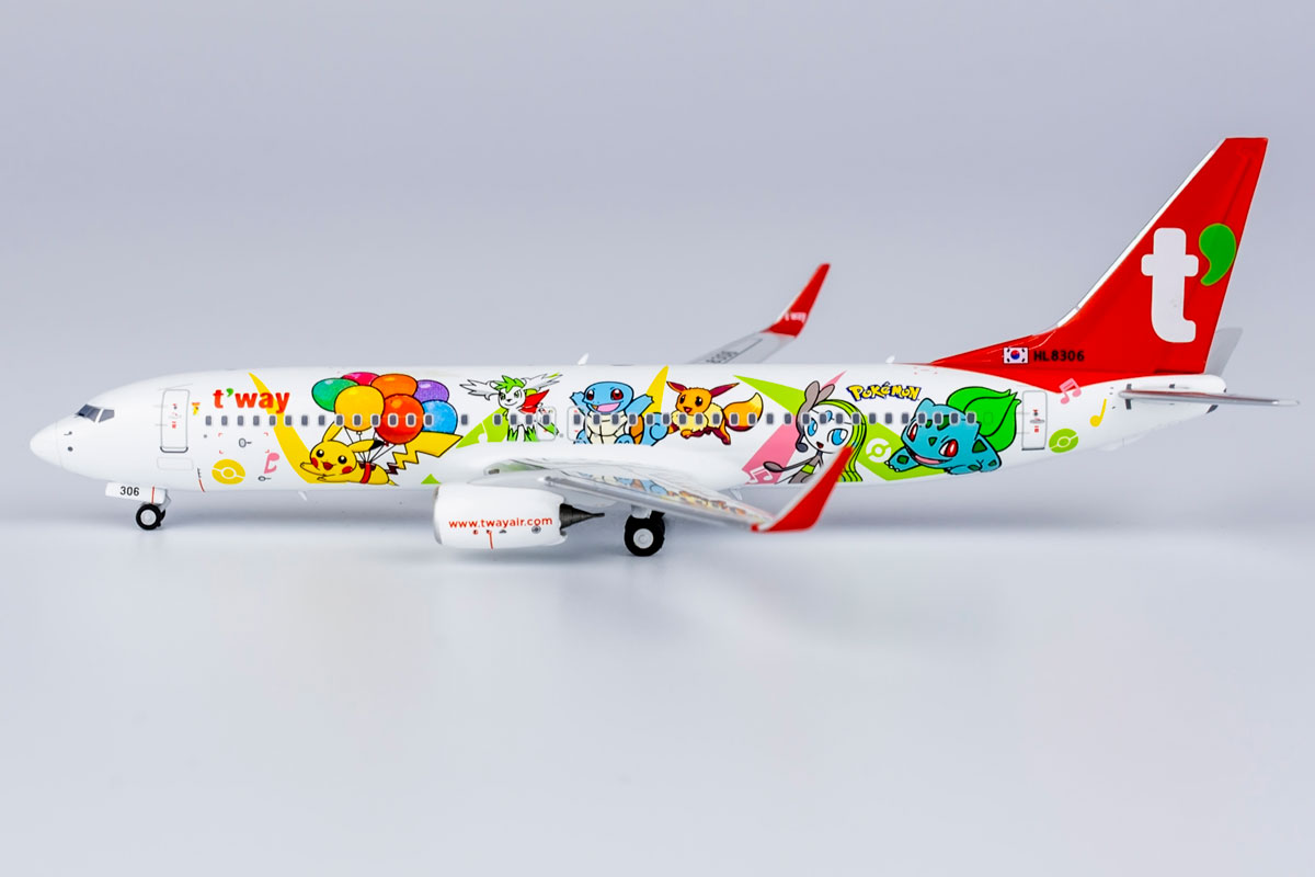 TWay Air Boeing 737-800/w HL8306 NG Models 58166 Modelo a escala 1:400 ...