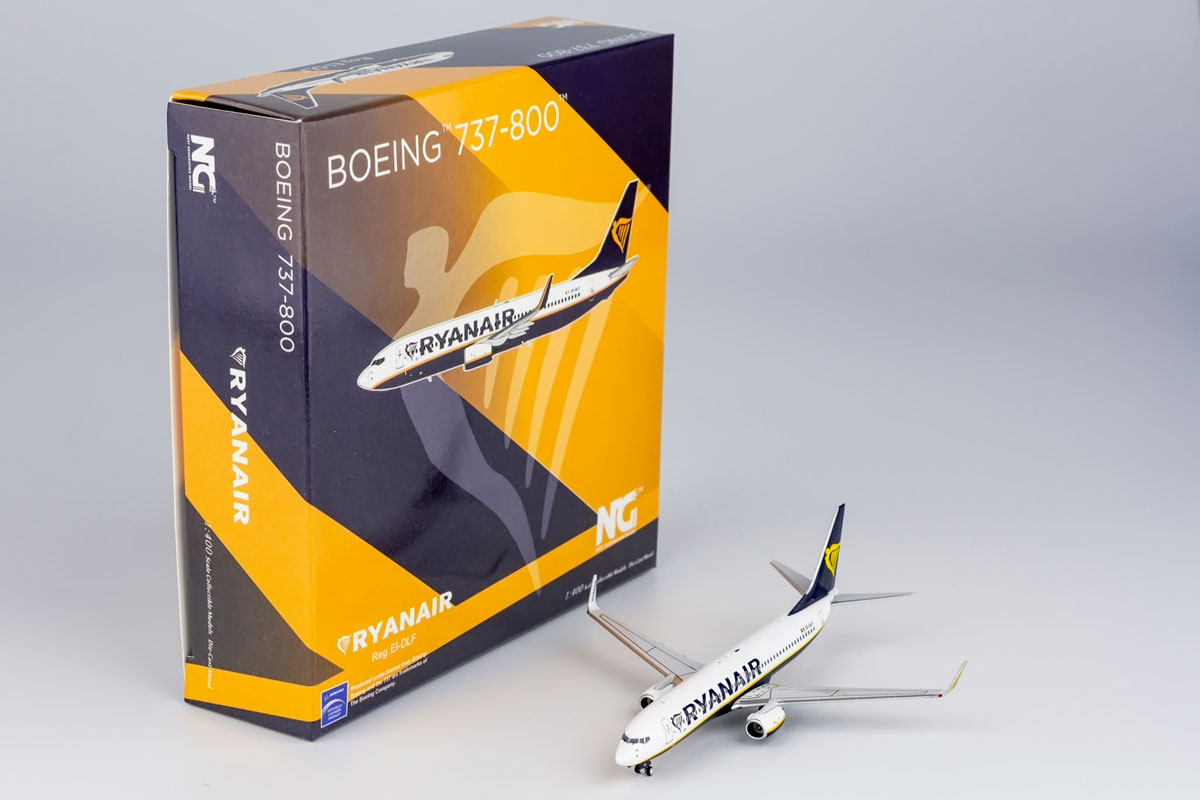 Ryanair Boeing 737-800/w EI-DLF NG Models 58172 Modelo a escala 1:400 ...