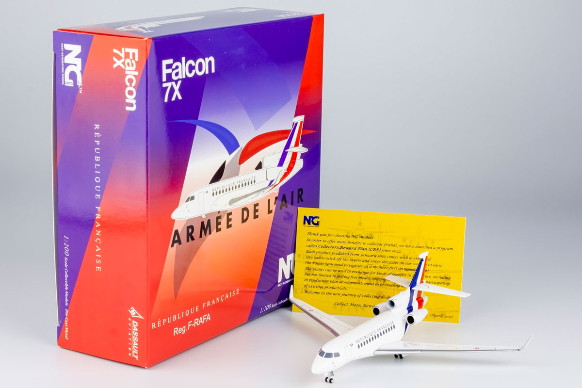 France Air Force Dassault Falcon 7X F-RAFA NG Models 71016 Modelo a ...