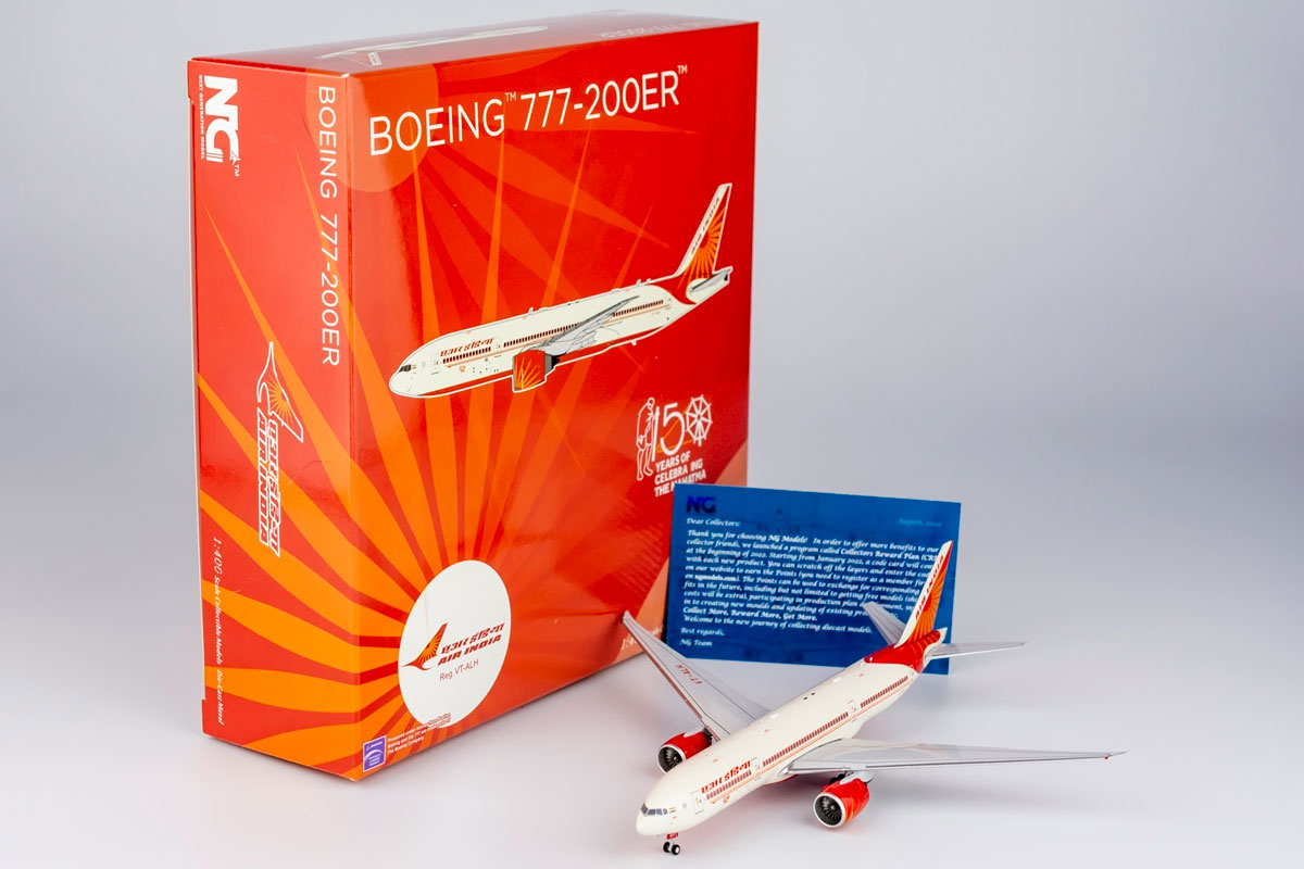 Air India Boeing 777-200LR VT-ALH NG Models 72037 Modelo a escala 1:400 ...