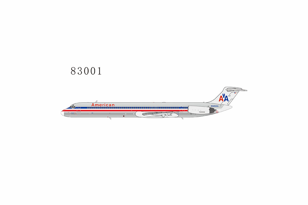 American Airlines McDonnell Douglas MD-83 N589AA NG Models 83001 Modelo ...