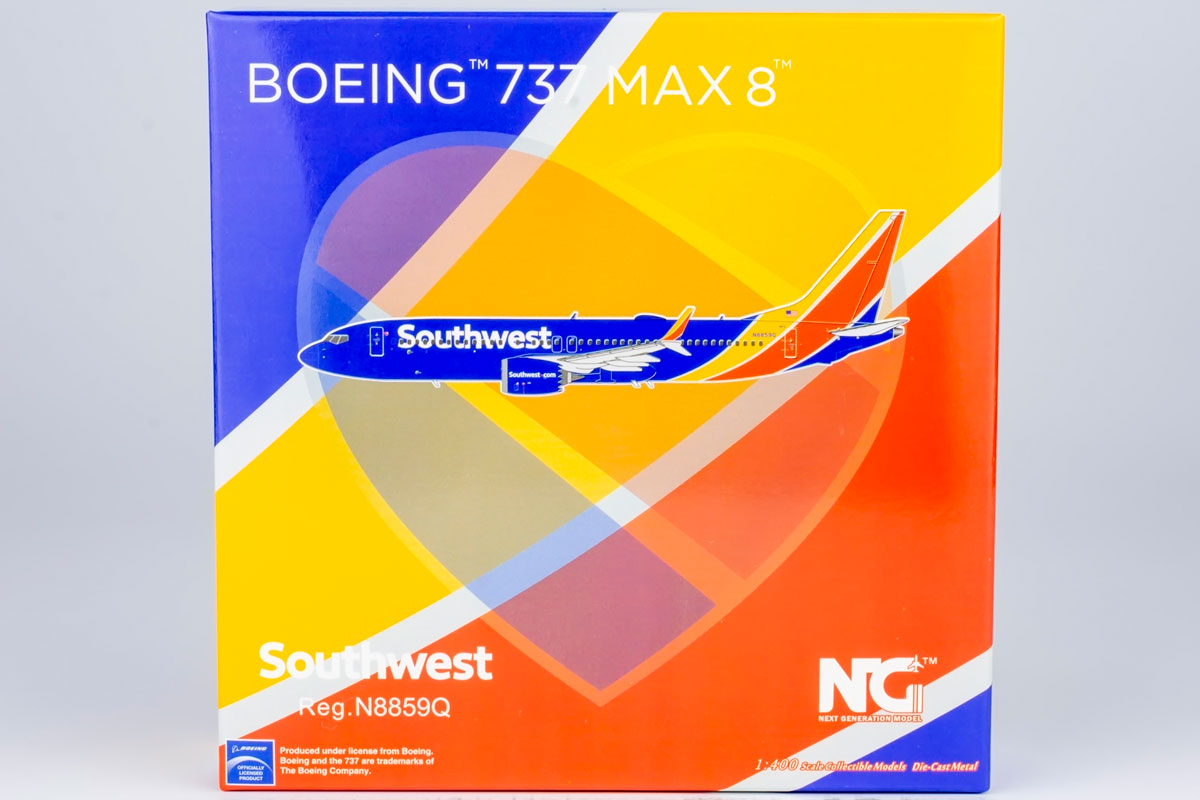 Southwest Airlines Boeing 737 MAX 8 N8859Q NG Models 88017 Modelo a escala 1:400 - La tienda de ...
