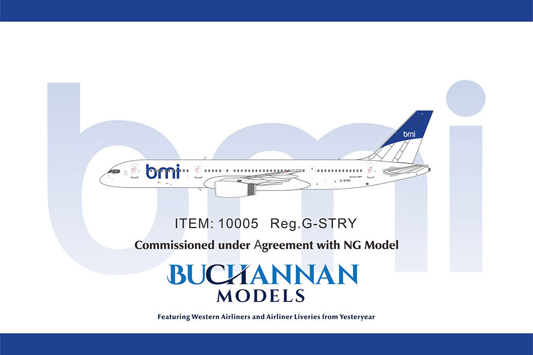 bmi British Midland Boeing 757-200 G-STRY NG Models Buchannan Models ...