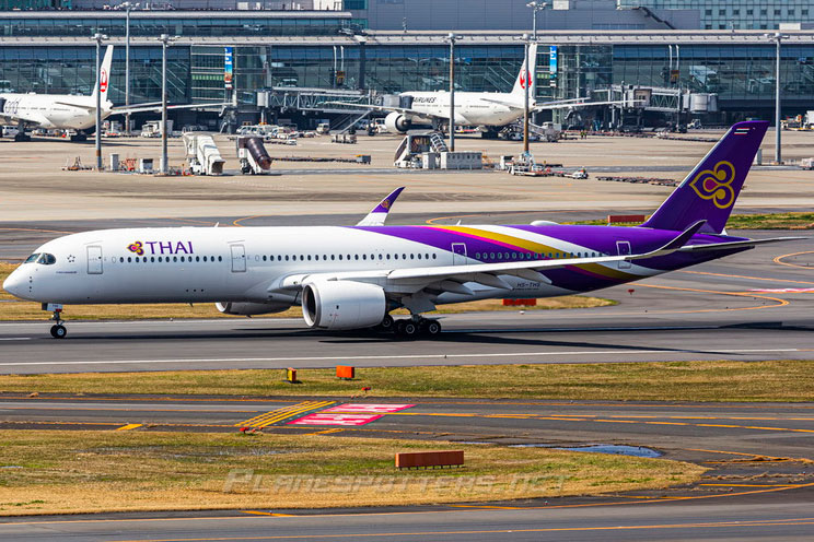 Thai Airways Airbus A350-900 HS-THS Phoenix 11896 Modelo a escala 1:400 ...